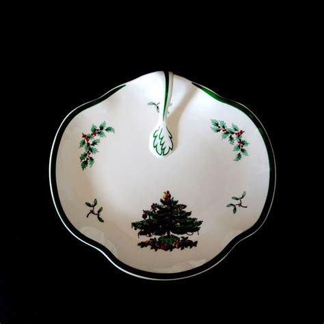 Vintage Spode Christmas Dish Christmas Candy Dish Christmas Tree Dish