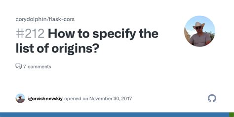 How To Specify The List Of Origins Issue 212 Corydolphin Flask Cors GitHub