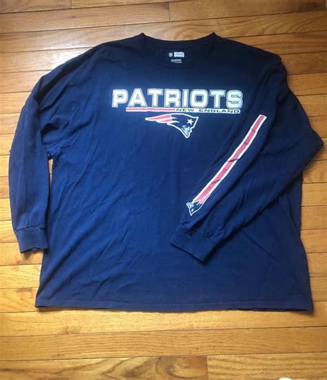 New England Patriots Vintage Shabby Long Sleeve Shirt Taille 2xl Nfl