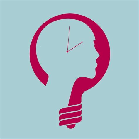 Premium Vector Light Bulb And Clock Isolated On Blue Background