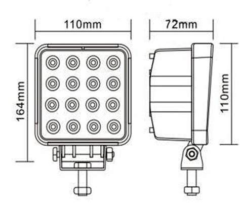 Купить Фара 48 Вт для спецтехники Lumen 48WS MLP-SSE48WS-2419S MLP ...