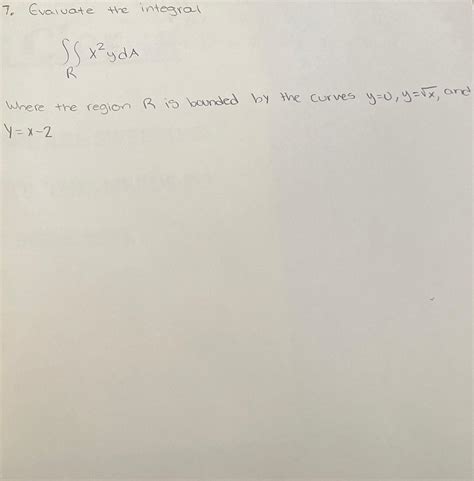 Solved Evaluate The Integral∬rx2ydawhere The Region R ﻿is
