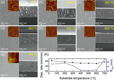 A G Top View And Cross Section Sem Image Of The Tinbzrtanx Coatings Download Scientific