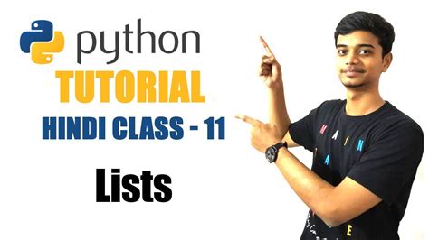 Python Tutorial Learn Python Through Hindi Class 11 Lists Youtube