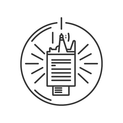 Compass Drawing Inside A Circle With Rays Emitting Outward Premium Ai Generated Vector