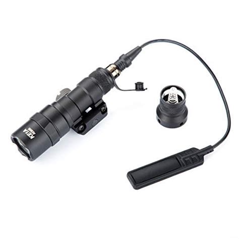 Tactical Weapon Light W Pressure Switch Picatinny Mount 20mm Rail