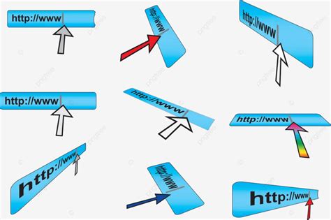 Set Of Browser Adress Bars Icon Perspective Graphic Vector Icon