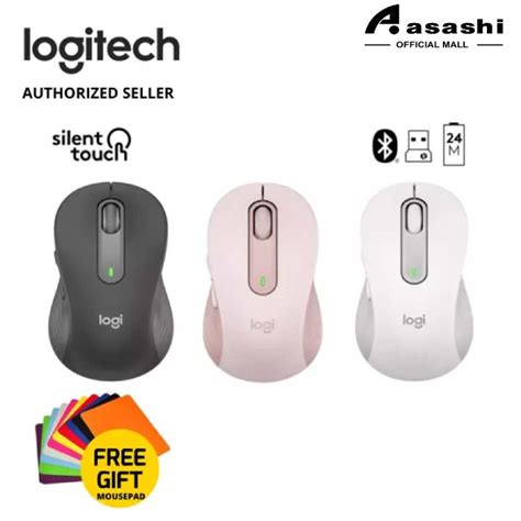 Logitech M650 Graphite Rose Off White Signature Wireless