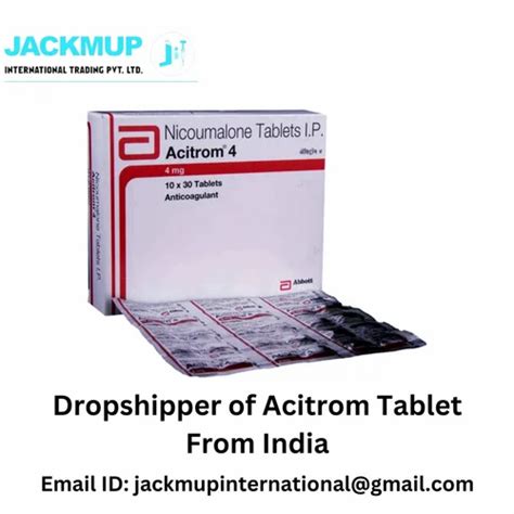 Acitrom Tablet Acenocoumarol 4 Mg Abbott At ₹ 62177piece In