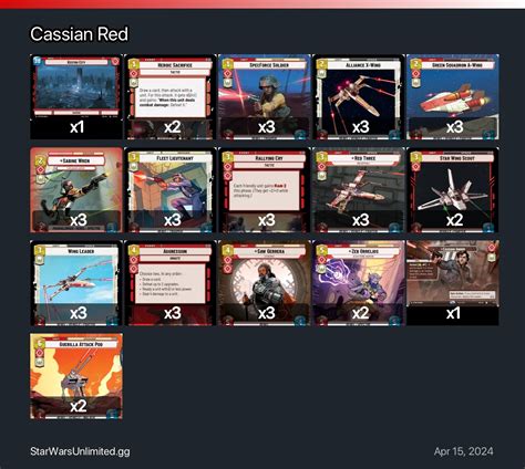Cassian Red Star Wars Unlimited Swu Tcg