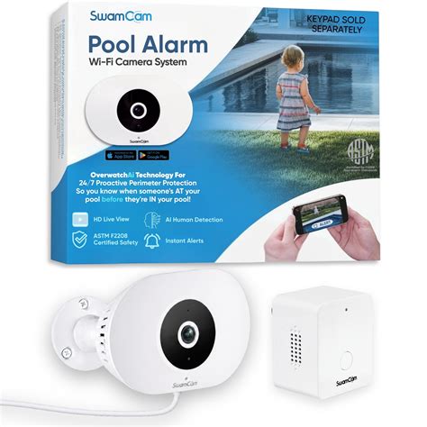Swamcam Pool Alarm Wi Fi Camera System Astm F2208 Certified Smart