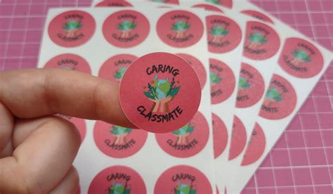 Adesivos Para Professores Caring Classmate Elo7