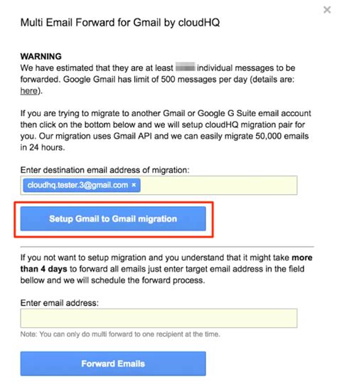 how to forward all emails in the label using multi email forward