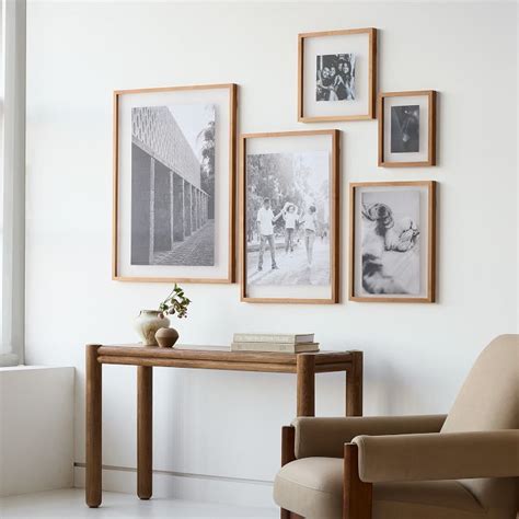 Floating Wood Gallery Frames Modern Art Display West Elm