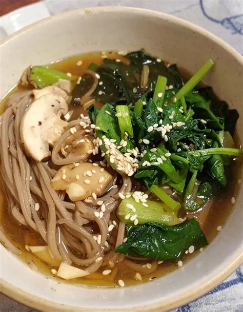 Kinoko Soba Japanese Mushroom Soba Noodle Soup Happy Baking Days