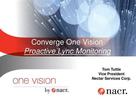 Ppt Converge One Vision Proactive Lync Monitoring Powerpoint