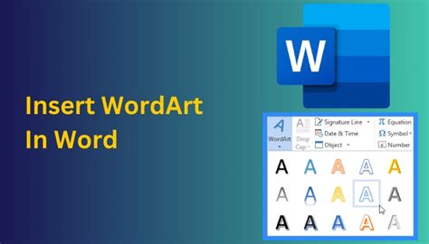 Insert WordArt In Word Style And Formatting Guide