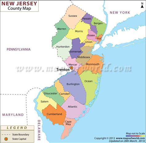 Nj County Map Printable Us World Maps