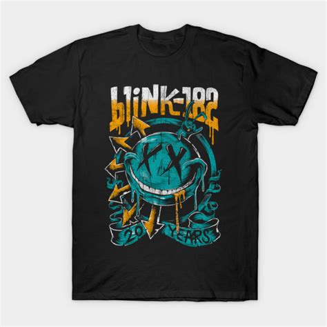 Blink 182 20 Years Smiley Rock T Shirt Teepublic