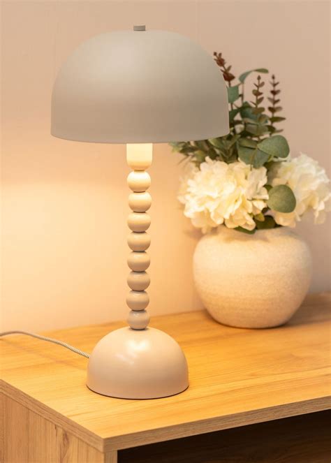 Valuelights Clement Grey Table Lamp 46cm X 22cm X 22cm Matalan
