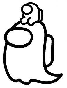 Among Us Coloring Pages Ghost