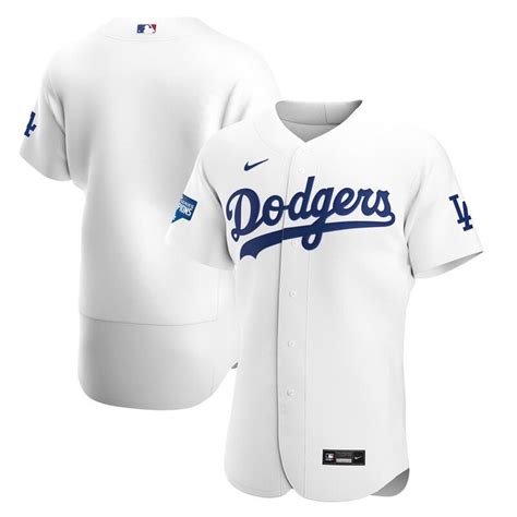Mens Nike White Los Angeles Dodgers 2020 World Series Champions Jersey