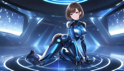 Futuristic Cyborg Woman Anime Style 5 By Letototart On Deviantart