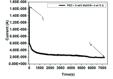 Polarization Current Vs Time For The Highly Conducting Polymer