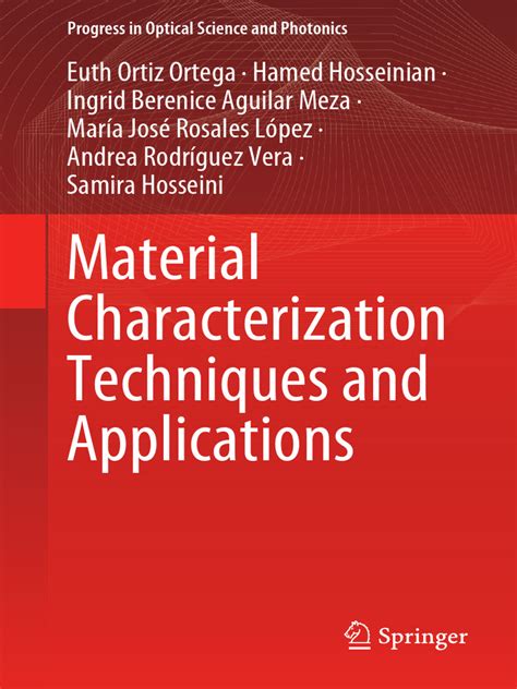 Material Characterization Techniques And Applications 2022 Pdf