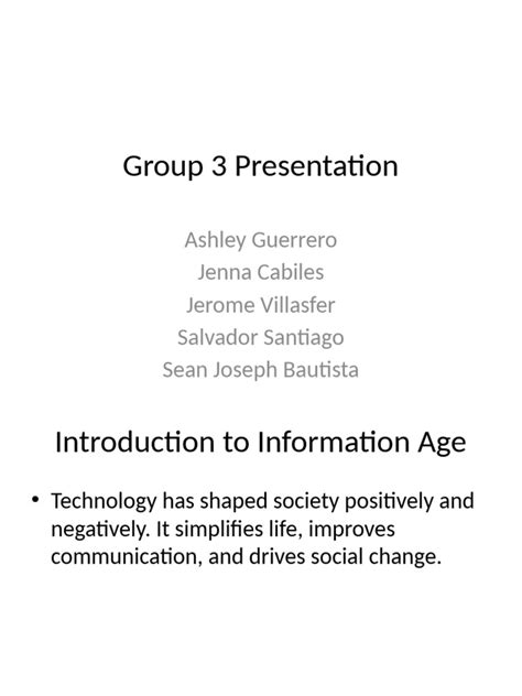 Group3 Information Age Presentation Pdf