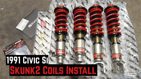 Skunk2 96 00 Honda Civic Pro St Coilovers Front 10 Kgmm Rear 10 Kgmm