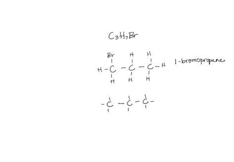solved given the molecular formula c3h7br draw all the possible