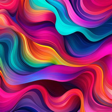 Premium Photo | Vibrant Colors Flow in Abstract Wave Pattern