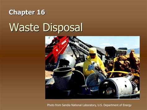 Waste Disposal Ppt at Nicholas Ramsey blog