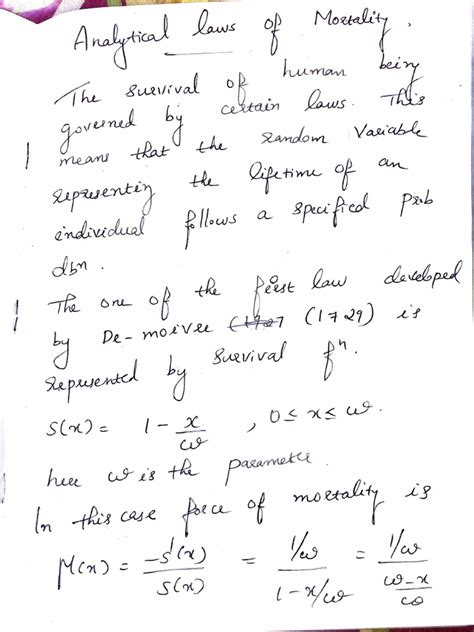 Analyt Laws Mortality Pdf