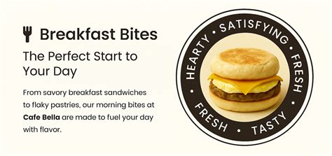 Breakfast Bites Morning Sandwiches And Pastries At Cafe Bella