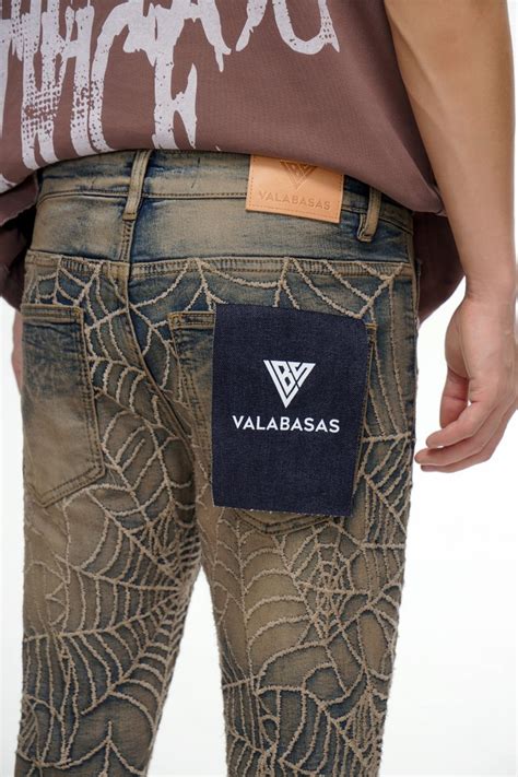 Operator Vintage Tan Washed Stacked Flare Jean Valabasas