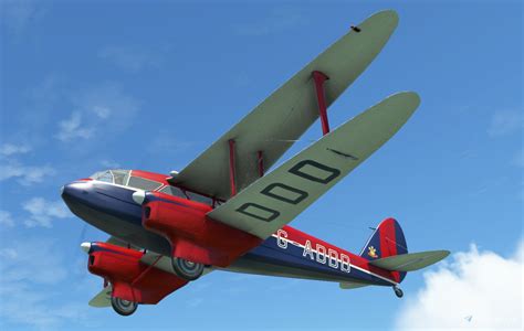 De Havilland Dh 89 Dragon Rapide G Addd For Microsoft Flight Simulator Msfs