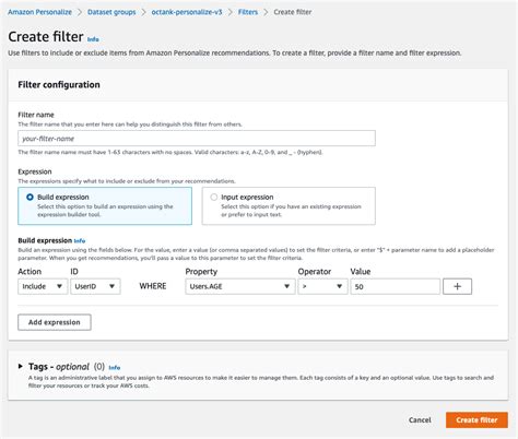 Personalize Filters Users Metadata Aws Repost