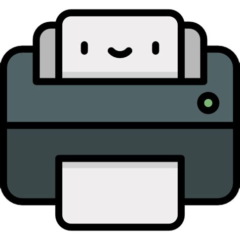 Printer Kawaii Lineal Color Icon Printer Kawaii Lineal Color Icon