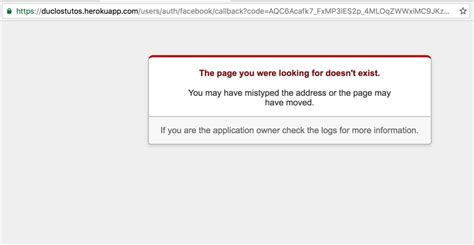 Ruby On Rails Cant Connect To My App With Facebook Stack Overflow