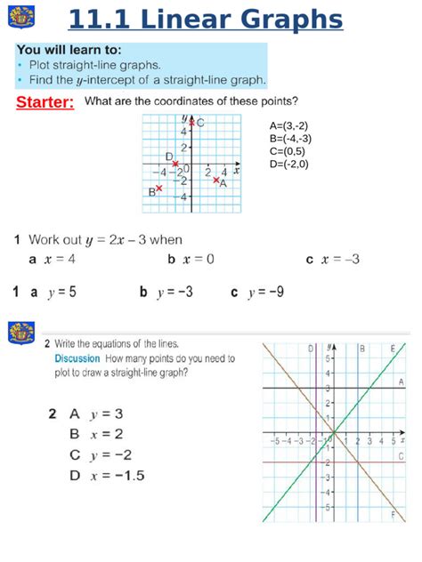 L37 Plotting Linear Graphs Pdf Function Mathematics Mathematical Relations