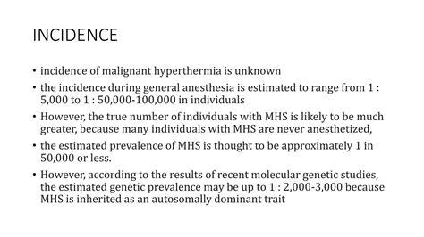 Malignant Hyperthermia Anaesthesia Point Of View Pptx