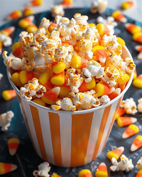 Candy Corn Popcorn Cooked By Mia