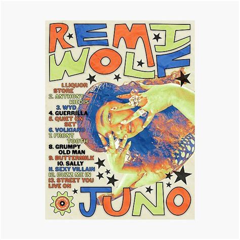 Remi Wolf Juno Design Photographic Print For Sale By Ggrais Concert Poster Design Graphic