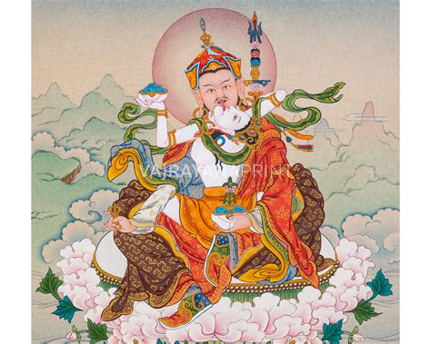 Guru Padmasambhava Digital Print Guru Rinpoche And Yeshe Tsogyal Tha