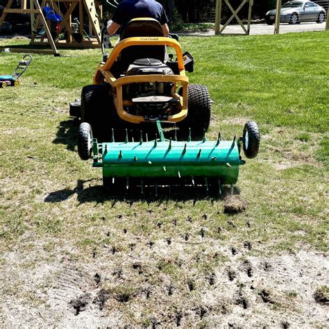 Landzie Tow Behind Aerator Lawn Tool Pull Behind Aerator Lawn Aerator