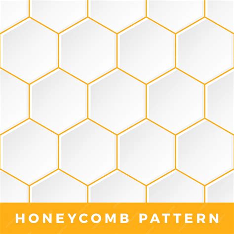 Esquema Del Patrón De Panal Hexagonal Vector Premium