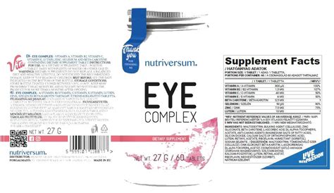 Nutriversum Eye Complex 60 Tabs