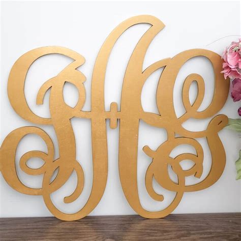Monogram Wall Decor Etsy